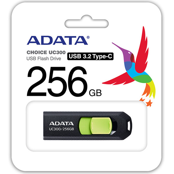 A-DATA Technology [ACHO-UC300-256G-RBK/GN] USB Flash Drive 256GB USB3.2 Gen1 UC300の通販はau PAY ...