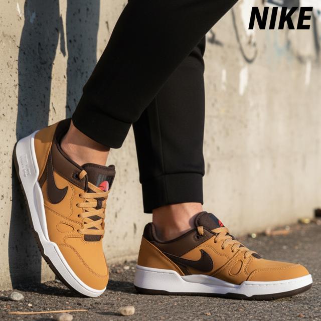 ナイキ シューズ メンズ ブランド NIKE レザー 革 皮革 ローカット フルフォース ロー 送料無料 SALE セール