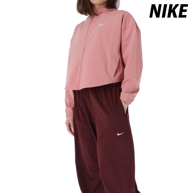 ナイキ ウインドブレーカー 上下 レディース セットアップ ブランド NIKE フード付き フーディ 薄手 軽量 クロップド丈 はっ水 撥水