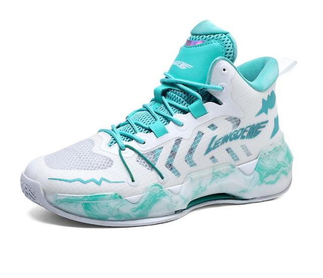 メンズ スニーカー グリーン 23.0cm〜27.5cm 靴 シューズ 防滑 バスケットシューズ 通勤 通学 旅行 【245】