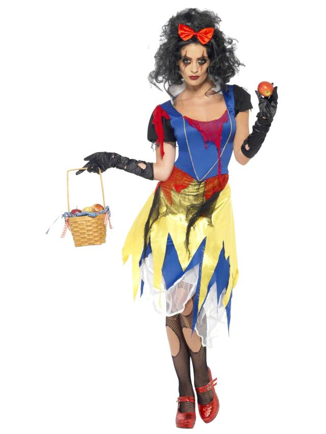 白雪姫 コスチューム コスプレ ゾンビ 大人 衣装 ドレス 仮装 ハロウィン  WHITE