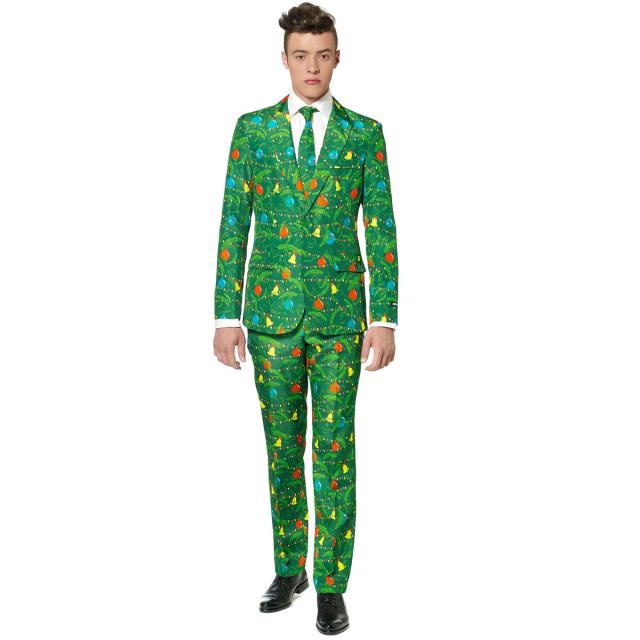 サンタクロース メンズ スーツ セットアップ おもしろ ネクタイ　付き サンタ クリスマス SANTA CLAUSE