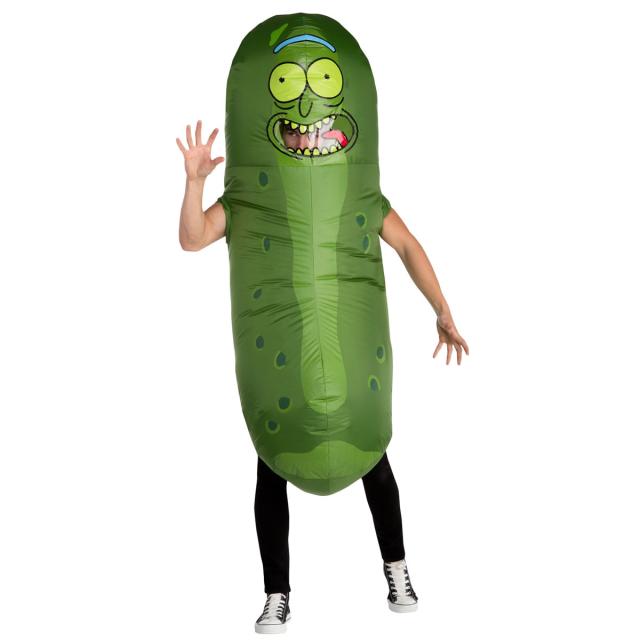 リック・アンド・モーティー おもしろ ピクルス・リック 膨らむ 仮装 コスプレ  アニメ 衣装 お笑い PICKLE RICK COSTUME