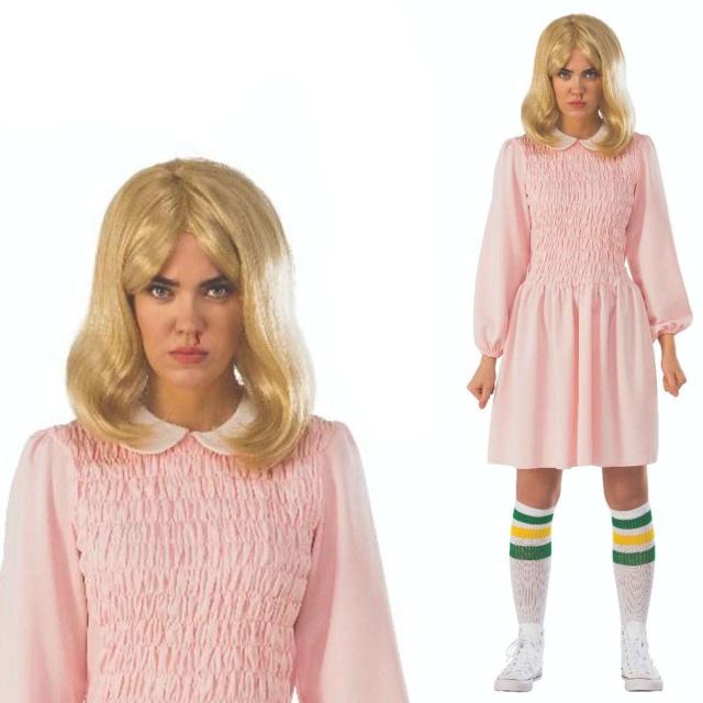 送料無料 ストレンジャーシングス イレブン ワンピース コスプレ レディース 大人 女性 ハロウィン コスチューム StrangerThings