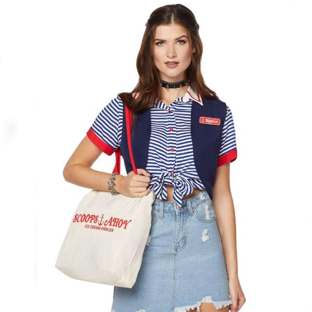 送料無料 ストレンジャーシングス スクープスアホイ トート コスプレ レディース 大人 女性 ハロウィン コスチューム StrangerThings