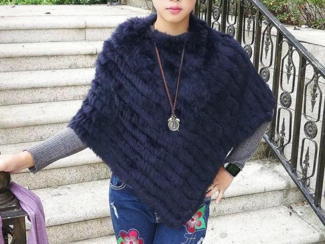 ラビットケープ ラビットショール ポンチョ ラビット大判ストール ラビット 肩掛け