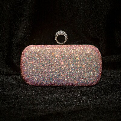 O7クラッチバッグ レディース バッグ クリスタルショルダーバッグ キラキラ．ラインストン パーティーバック