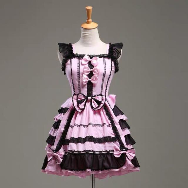 ロリータワンピース 女装 コスプレ ゴスロリワンピース お嬢様ドレス コスプレ 仮装 変装