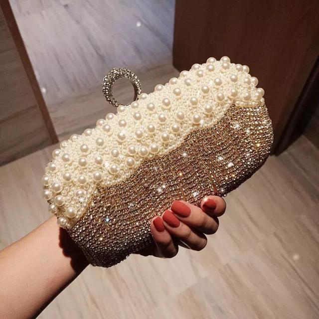 豪華パーティーバッグ キラキラ ストーンBAG クラッチバッグ レディース ラインストーンクラッチバッグ