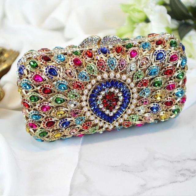 豪華パーティーバッグ キラキラ ストーンBAG ．クラッチバッグ レディース ラインストーンクラッチバッグ