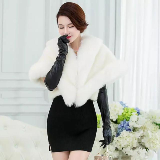 フェイクファー ストール レディース 大判ショール 豪華高級ケープ．フェイクファー肩掛け