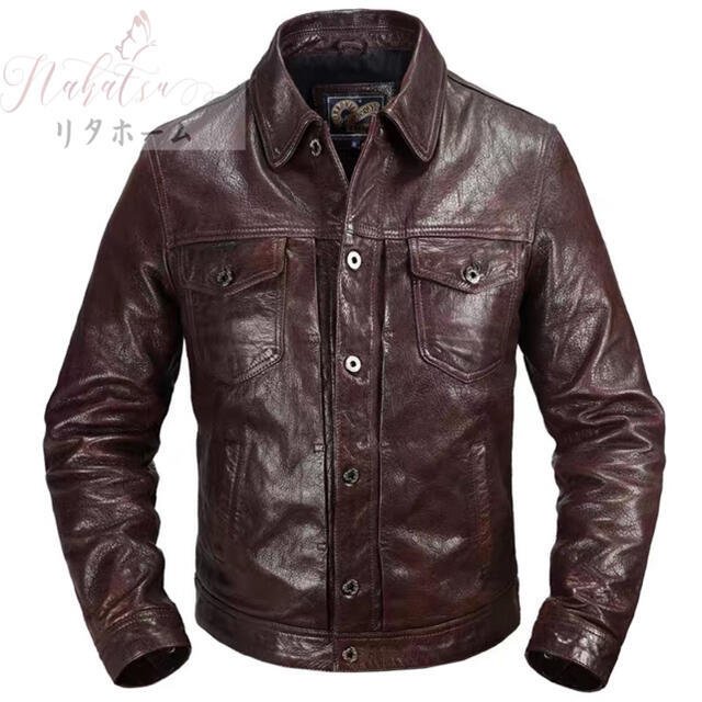 シープスキン ファーストタイプ Gジャン ライダース レザージャケット