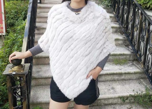 ラビットケープ ラビットショール ．ラビットポンチョ ラビット大判ストール ラビット 肩掛け