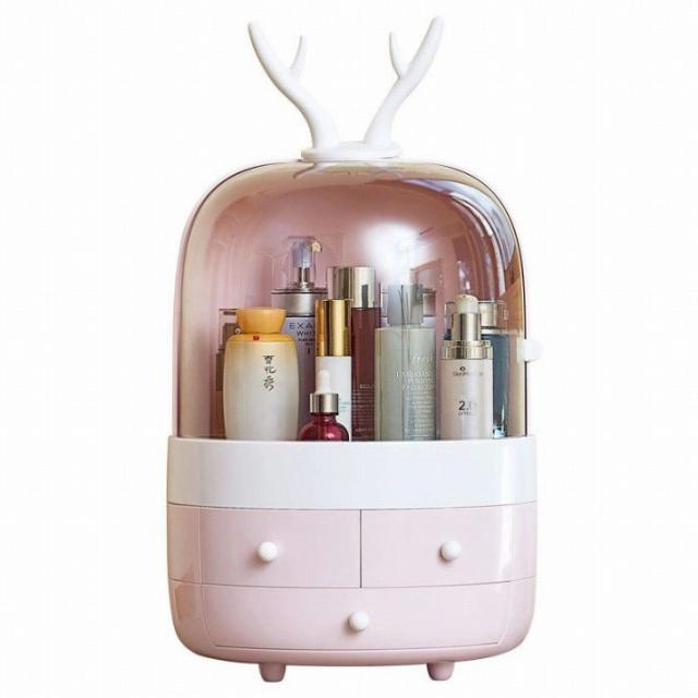 M8-2メイクボックス コスメボックス 化粧品収納ケース 小物収納ボックス.ピンク M8-2メイクボックス コスメボックス 化粧品収納ケース 小物収納