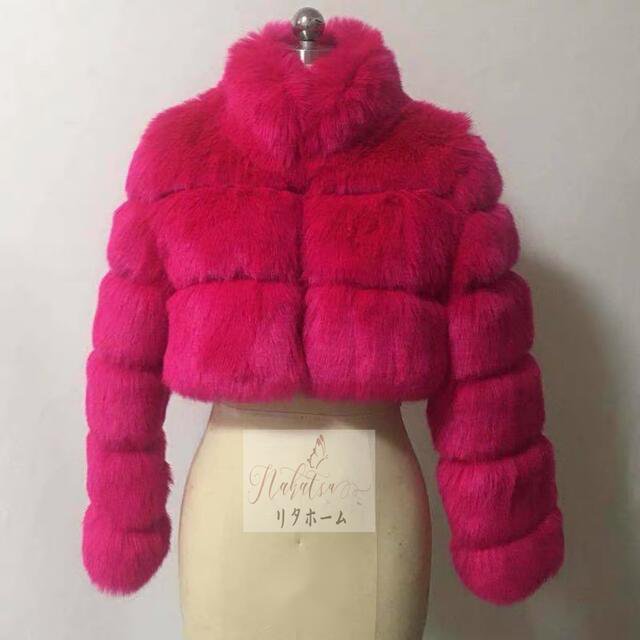 ファーコート 大きいサイズ S〜4XL選択 新品未使用 レディースファーコート