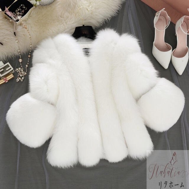 ファーコート 大きいサイズ S〜3XL選択 新品未使用 レディースファーコート