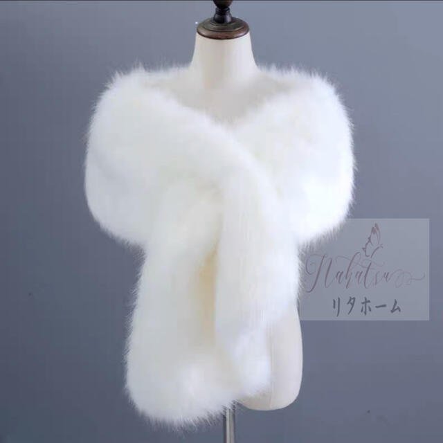 ケープ ．ファーショール ファーストール ボレロ 大判ストール 肩掛け