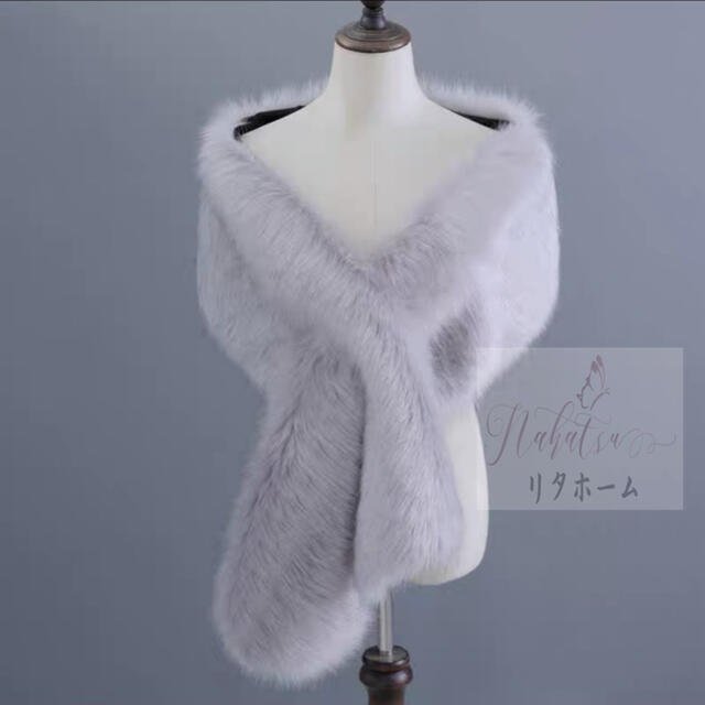 ケープ ．ファーショール ファーストール ボレロ 大判ストール 肩掛け