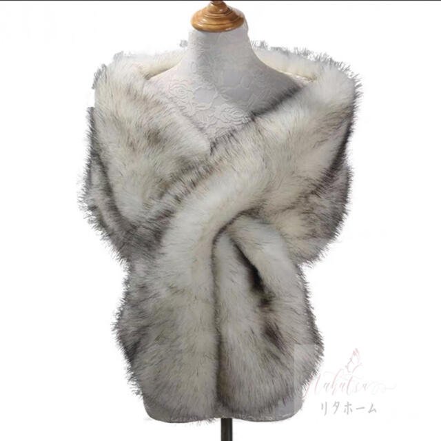 ケープ ．ファーショール ファーストール ボレロ 大判ストール 肩掛け