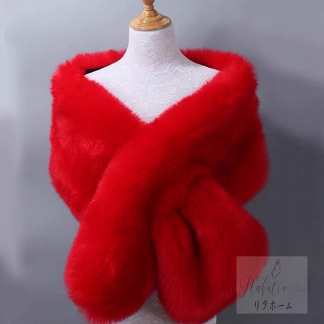 ケープ ．ファーショール ファーストール ボレロ 大判ストール 肩掛け