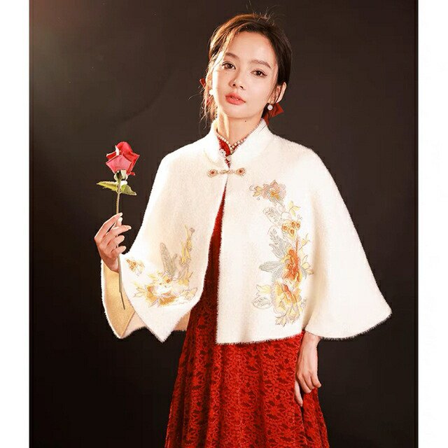 ファーショール ファーストール ポンチョ ボレロ ストール