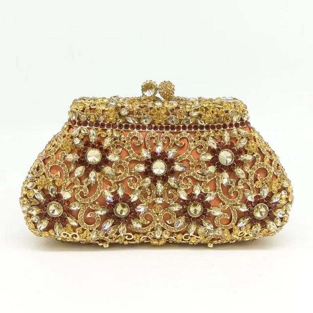 豪華パーティーバッグ キラキラ ストーンBAG クラッチバッグ レディース ラインストーンクラッチバッグ．