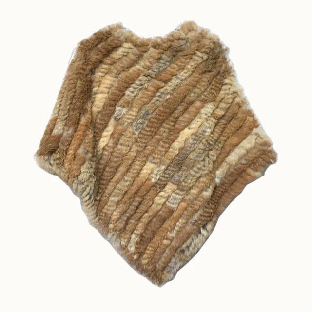 ラビットケープ ．ラビットショール ラビットポンチョ ラビット大判ストール 肩掛け．