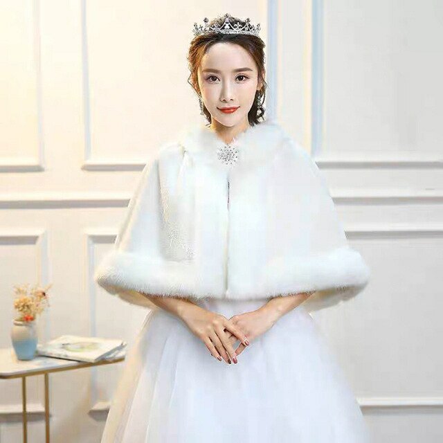 豪華肩掛け 大判ショール ファーストール 毛皮風ケープ 結婚式 ボレロ ポンチョ