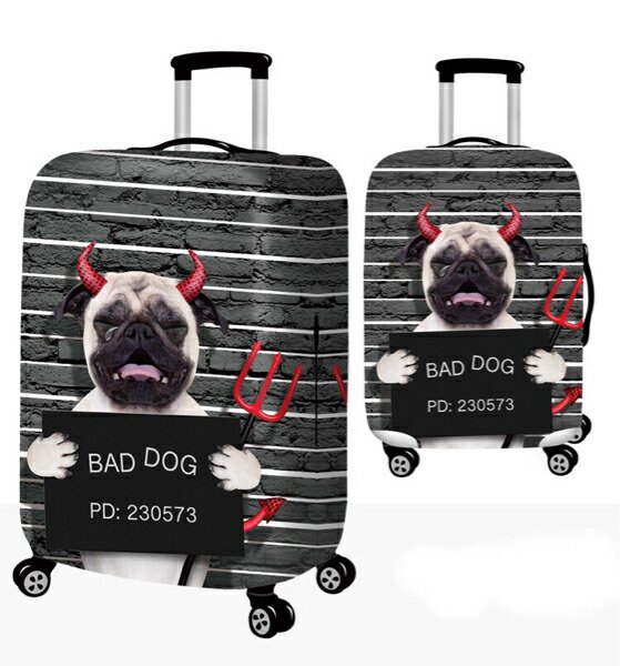 パグデイザイン スーツケースカバー ラゲッジカバーキャリーカバーカバー Lサイズ パグ雑貨 パグデイザイン スーツケースカバー ラゲッジカバーキャリーカバー