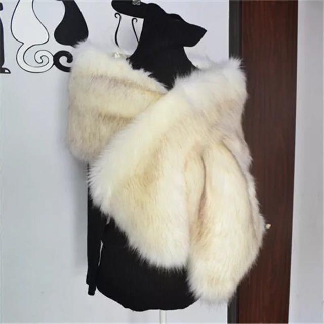 毛皮風ミンクケープ ．ファーショール ファーストール ポンチョ ボレロ ストール．