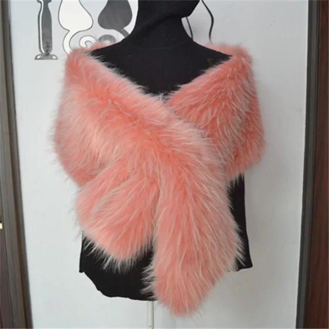 毛皮風ミンクケープ ．ファーショール ファーストール ポンチョ ボレロ ストール．