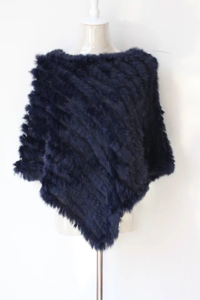 ラビットケープ ．ラビットショール ラビットポンチョ 大判ストール ラビット肩掛け