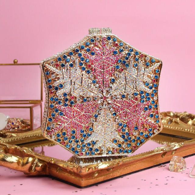 豪華パーティーバッグ キラキラ ストーンBAG．クラッチバッグ レディース ラインストーンクラッチバッグ