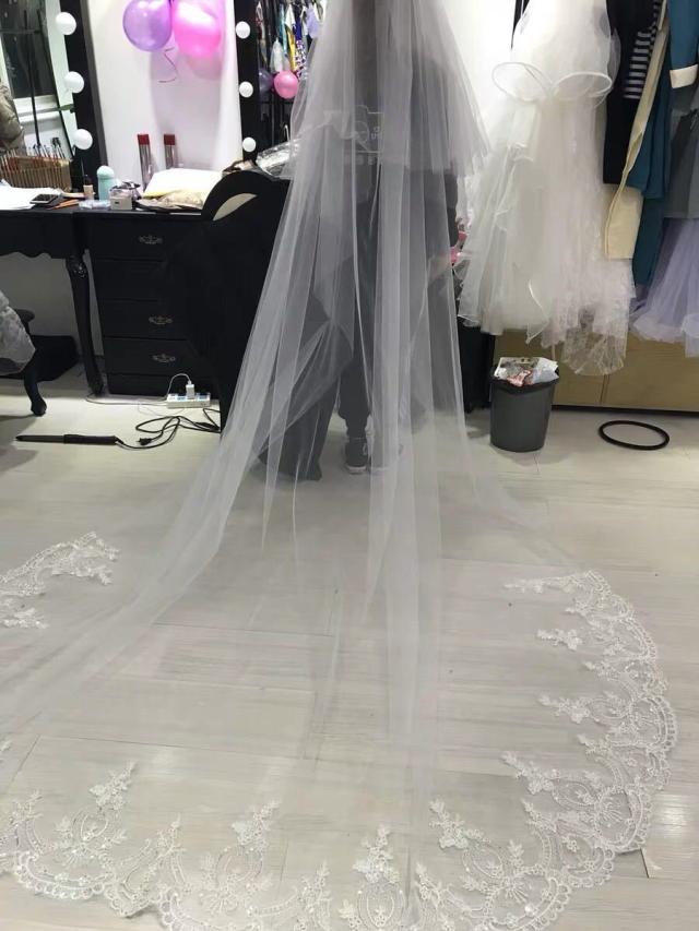 ウエディングベール 〜ロングベール ウェディング レース・刺繍 ベール