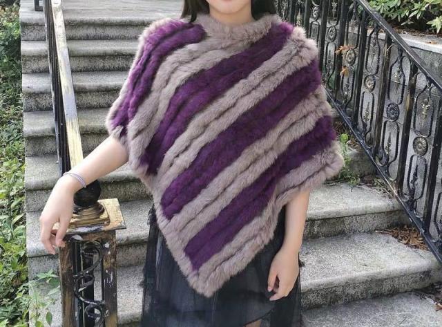 ラビットケープ ラビットショール ラビット．ポンチョ ラビット大判ストール ラビット 肩掛け