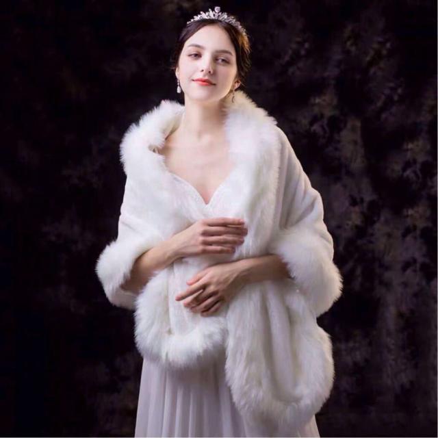 フェイクファー ストール レディース 大判ショール 高級ケープ 豪華フェイクファー肩掛け