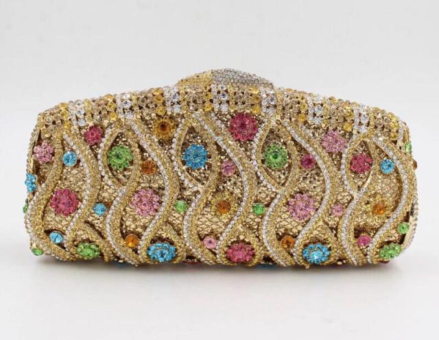 豪華パーティーバッグ キラキラ ストーンBAG クラッチバッグ レディース ラインストーンクラッチバッグ