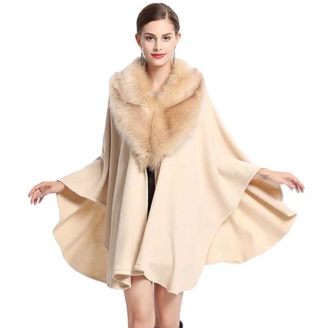 毛皮風ミンクケープ ．ファーショール ファーストール ポンチョ ボレロ ストール