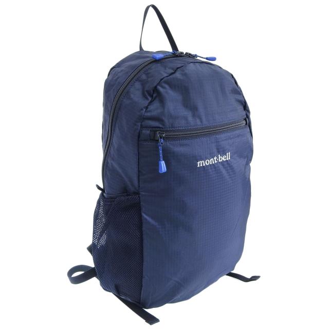 モンベル バッグ メンズ レディース リュックサック ナイロン ネイビー ポケッタブル ライトパック 10 1133469NV mont-bell A4対応