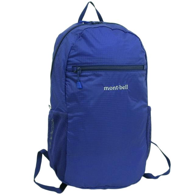 モンベル バッグ メンズ レディース リュックサック 15L ナイロン ブルー ポケッタブル ライトパック15 1133470BL mont-bell A4対応