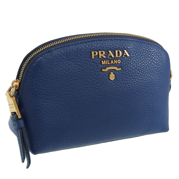 プラダ 小物 レディース ポーチ アウトレット ブルー 1ND005 VIT. DAINO BLUETTE PRADA 母の日　土日祝も毎日発送します
