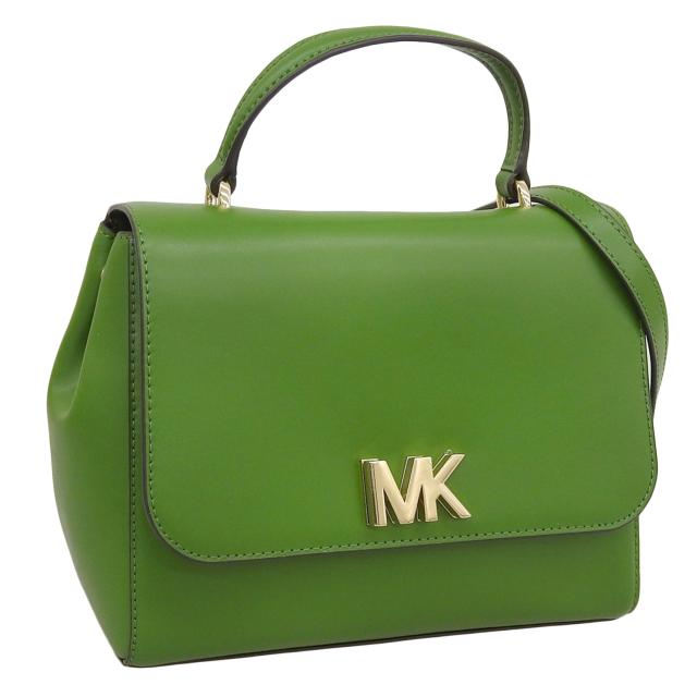 マイケルコース バッグ レディース 2WAY ショルダーバッグ ハンドバッグ レザー グリーン MOTT MD TH SATCHEL 30S8GOXS2L-304 MICHAEL KORS