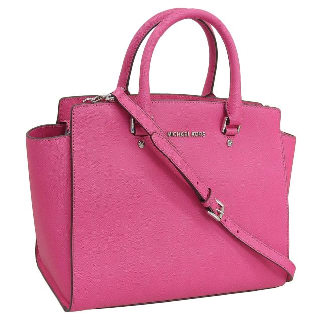 マイケルコース バッグ レディース トートバッグ レザー ピンク SELMA LG TZ SATCHEL 30T3SLMS7L-562 MICHAEL KORS