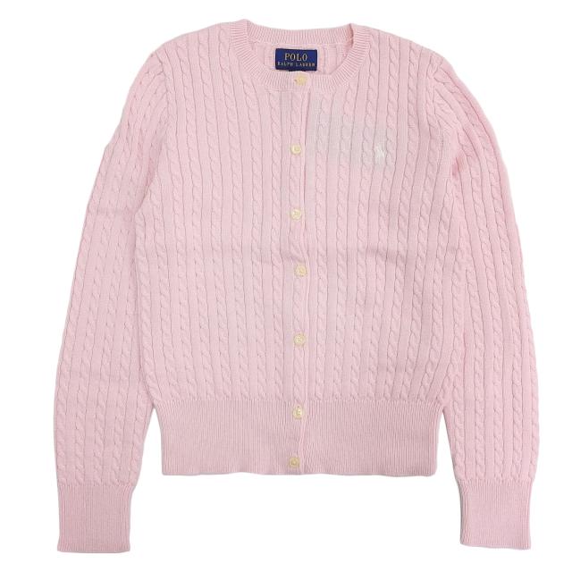 ポロラルフローレン ケーブルニットカーディガン レディース ガールズ XL コットン ピンク CORE REPLEN 313543047010XLPK POLO RALPH LAUREN