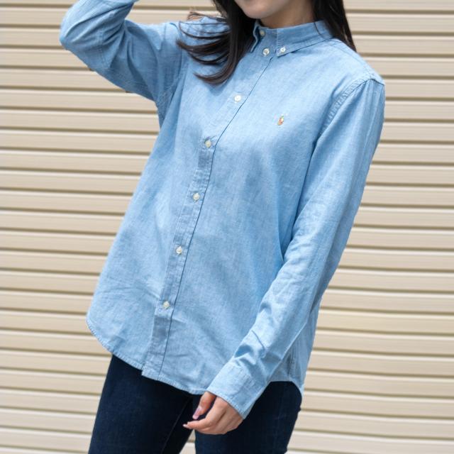 ラルフローレン 衣類 メンズ レディース シャツ L 14-16 コットン ブルー CORE REPLEN 323703283001L RALPH LAUREN