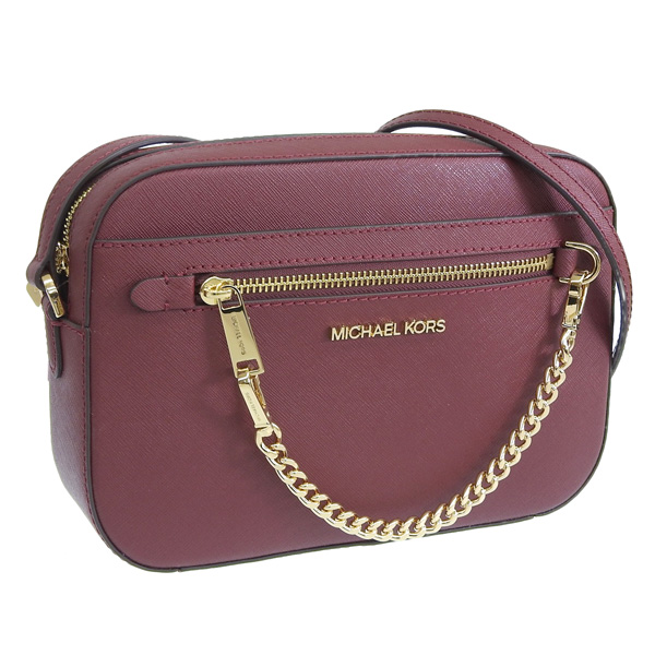 マイケルコース バッグ レディース ショルダーバッグ アウトレット レザー ダークチェリー JET SET ITEM 35S1GTTC7L-DARKCHE MICHAEL KORS 母の日　土日祝も毎日発送します