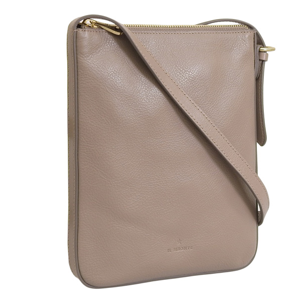 イルビゾンテ バッグ メンズ レディース ショルダーバッグ レザー グレー BCR344PV0001CY273 IL BISONTE 母の日　土日祝も毎日発送します