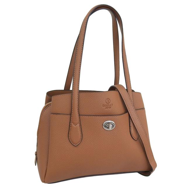 リンレ バッグ レディース トートバッグ ショルダーバッグ ハンドバッグ 2WAY フロントポケット 仕事用バッグ 肩掛け シンプル キャメル BL-942CAMEL RINRE D.KELLY