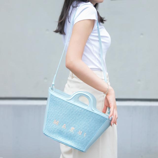 マルニ バッグ レディース ハンドバッグ 2WAYバッグ ショルダーバッグ ブルー BMMP0068Q0-00B21 MARNI 母の日　土日祝も毎日発送します