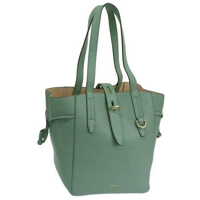 フルラ バッグ レディース トートバッグ アウトレット レザー グリーン FURLA NET TOTE M BAG BZT0FUAHSF0000946S